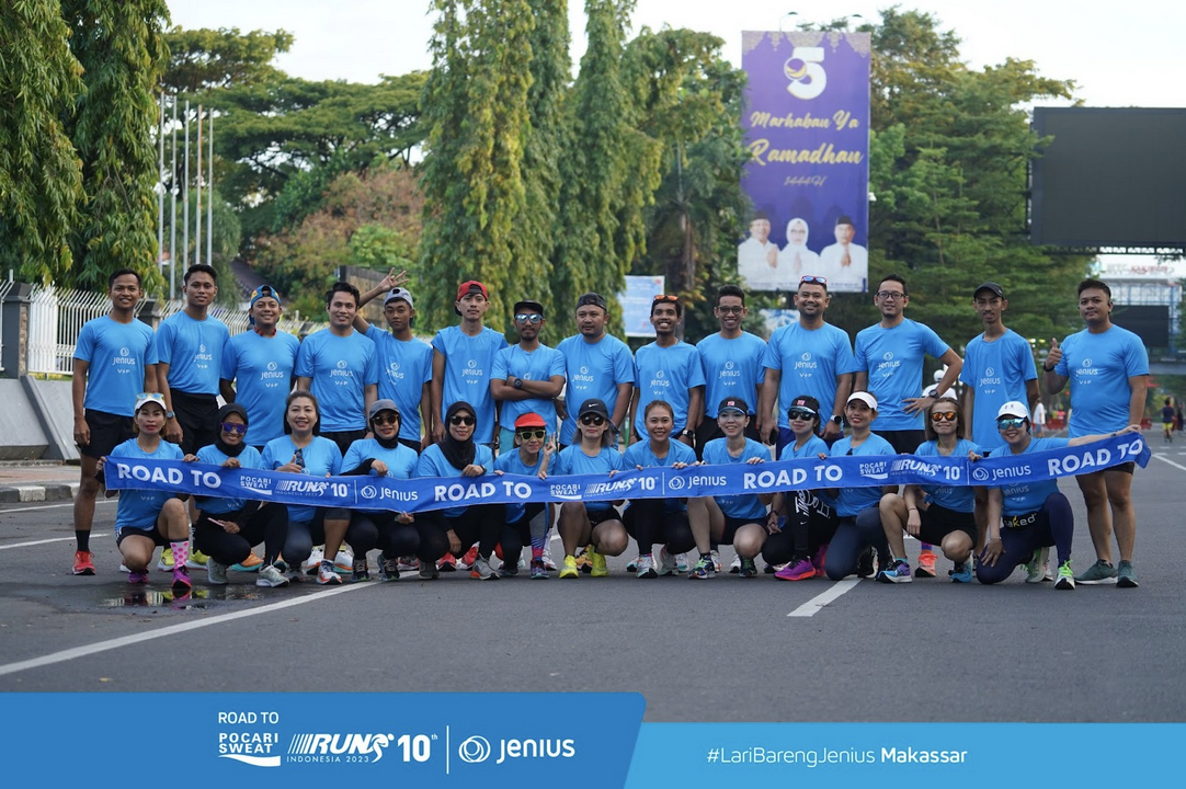 Keseruan Lari Bareng Jenius dalam Road to Pocari Sweat Run Indonesia 2023