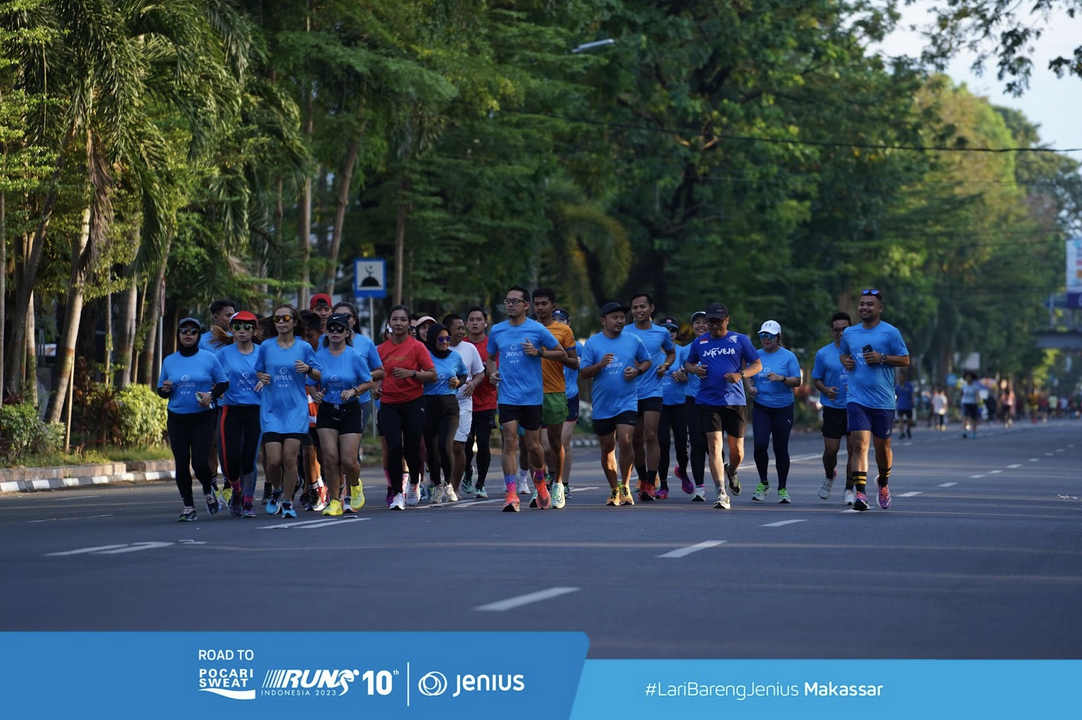 Keseruan Lari Bareng Jenius dalam Road to Pocari Sweat Run Indonesia 2023