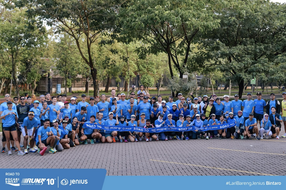 Keseruan Lari Bareng Jenius dalam Road to Pocari Sweat Run Indonesia 2023