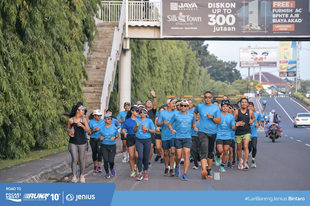 Keseruan Lari Bareng Jenius dalam Road to Pocari Sweat Run Indonesia 2023