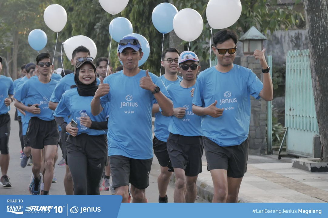 Keseruan Lari Bareng Jenius dalam Road to Pocari Sweat Run Indonesia 2023