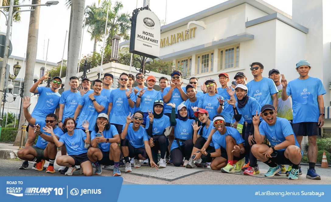 Keseruan Lari Bareng Jenius dalam Road to Pocari Sweat Run Indonesia 2023