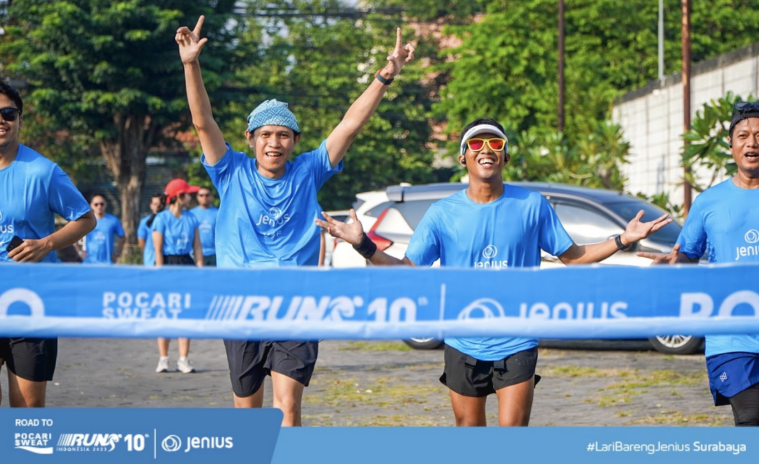 Keseruan Lari Bareng Jenius dalam Road to Pocari Sweat Run Indonesia 2023