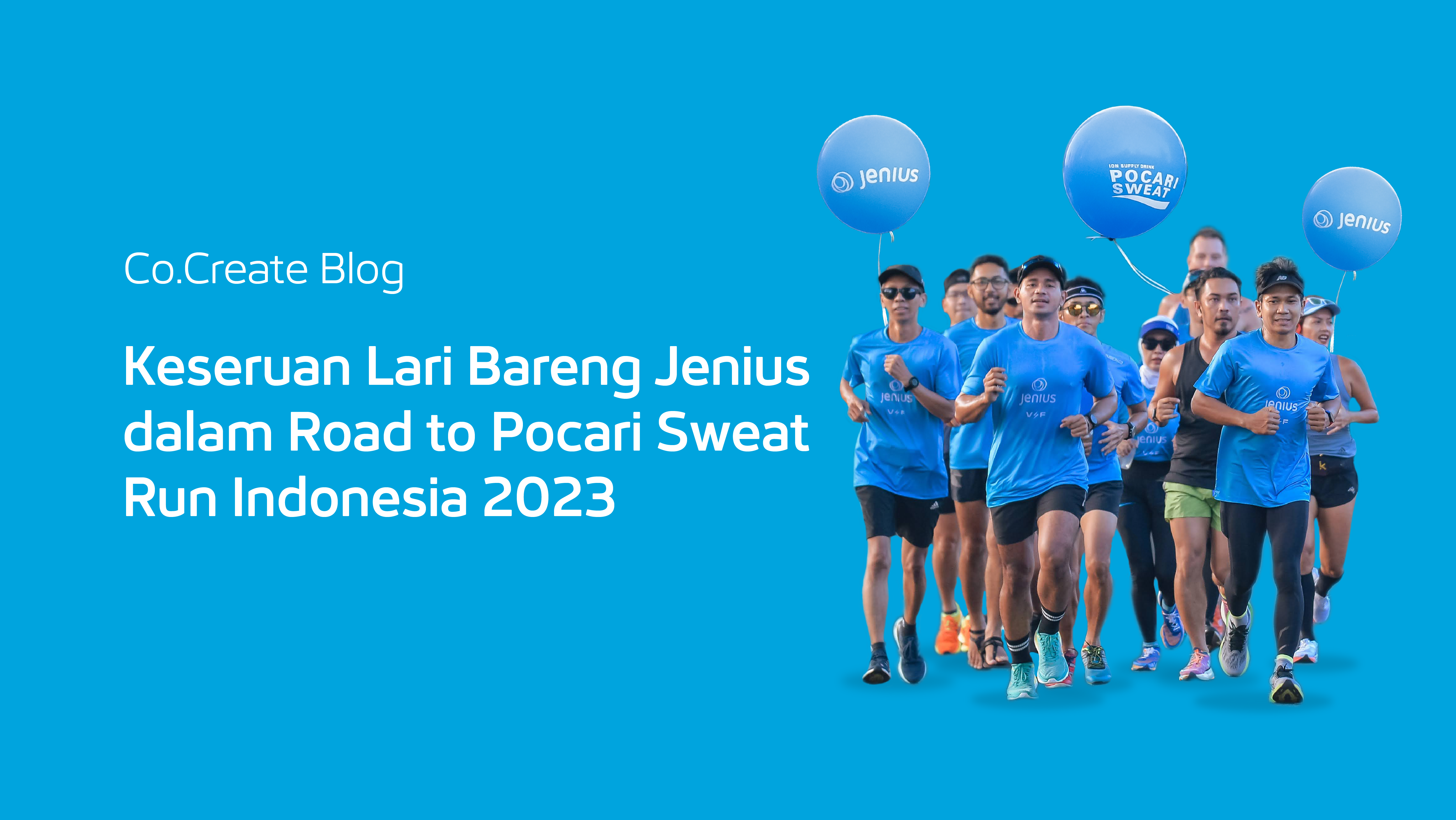 Keseruan Lari Bareng Jenius dalam Road to Pocari Sweat Run Indonesia 2023