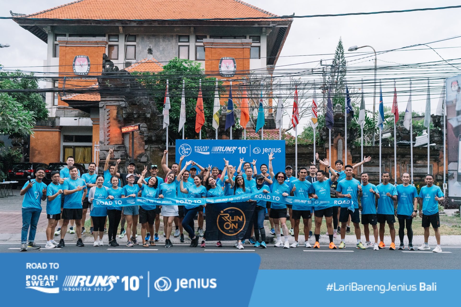Keseruan Lari Bareng Jenius dalam Road to Pocari Sweat Run Indonesia 2023