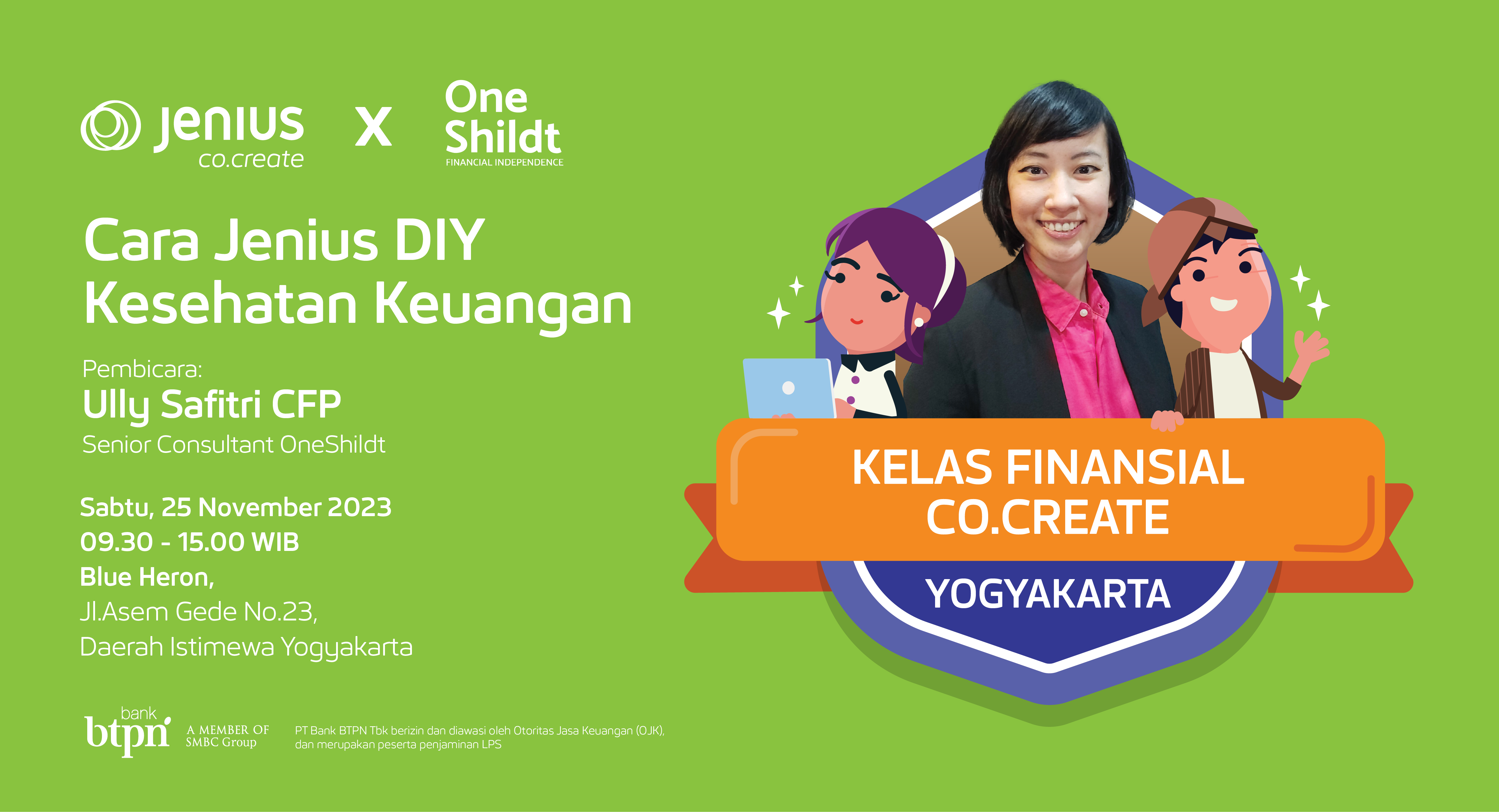 Kelas Finansial Co.Create - Cara Jenius DIY Kesehatan Keuangan - Jenius Co Create